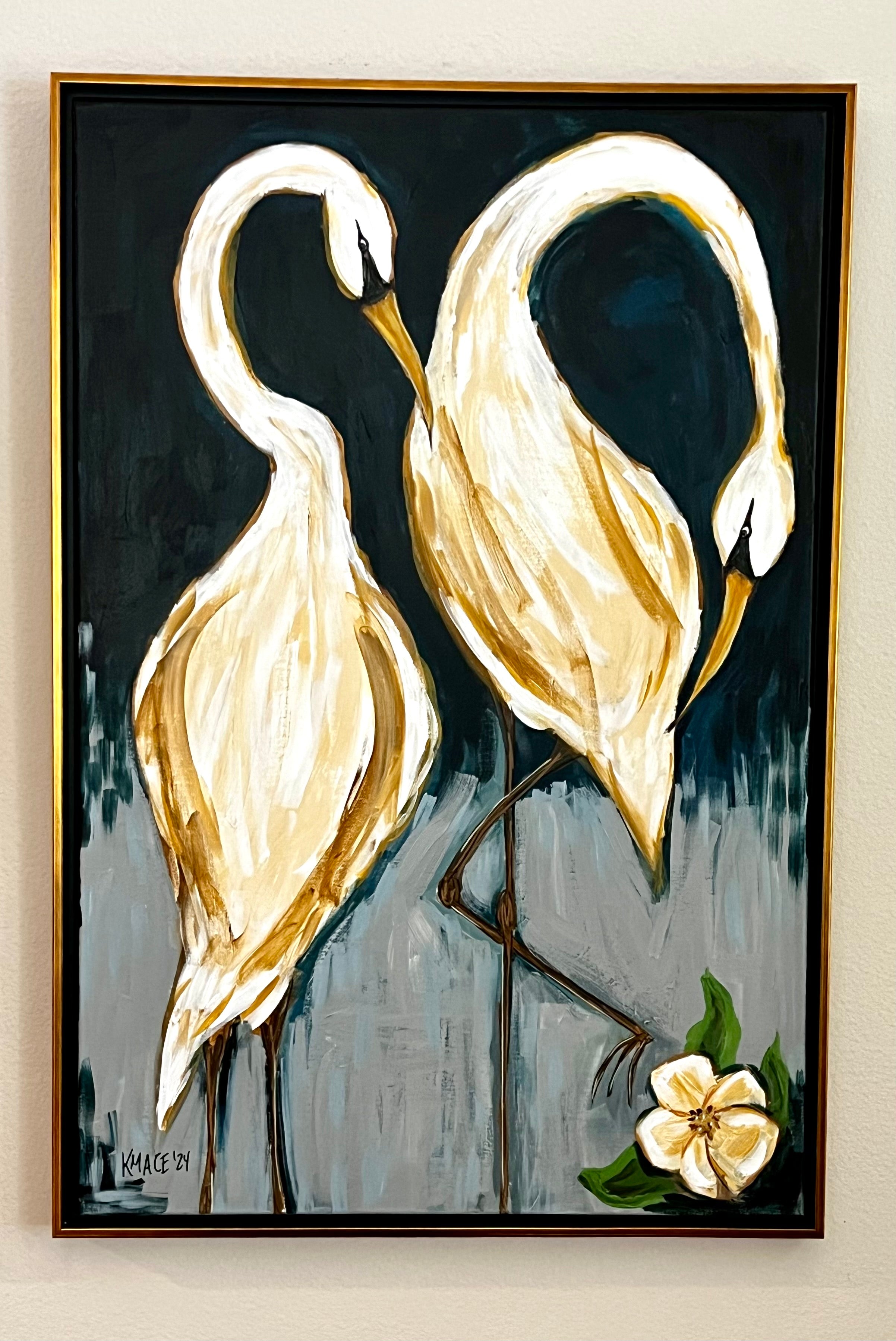 Original Painting titled "Winter Blooms II" – Kate Mace Art