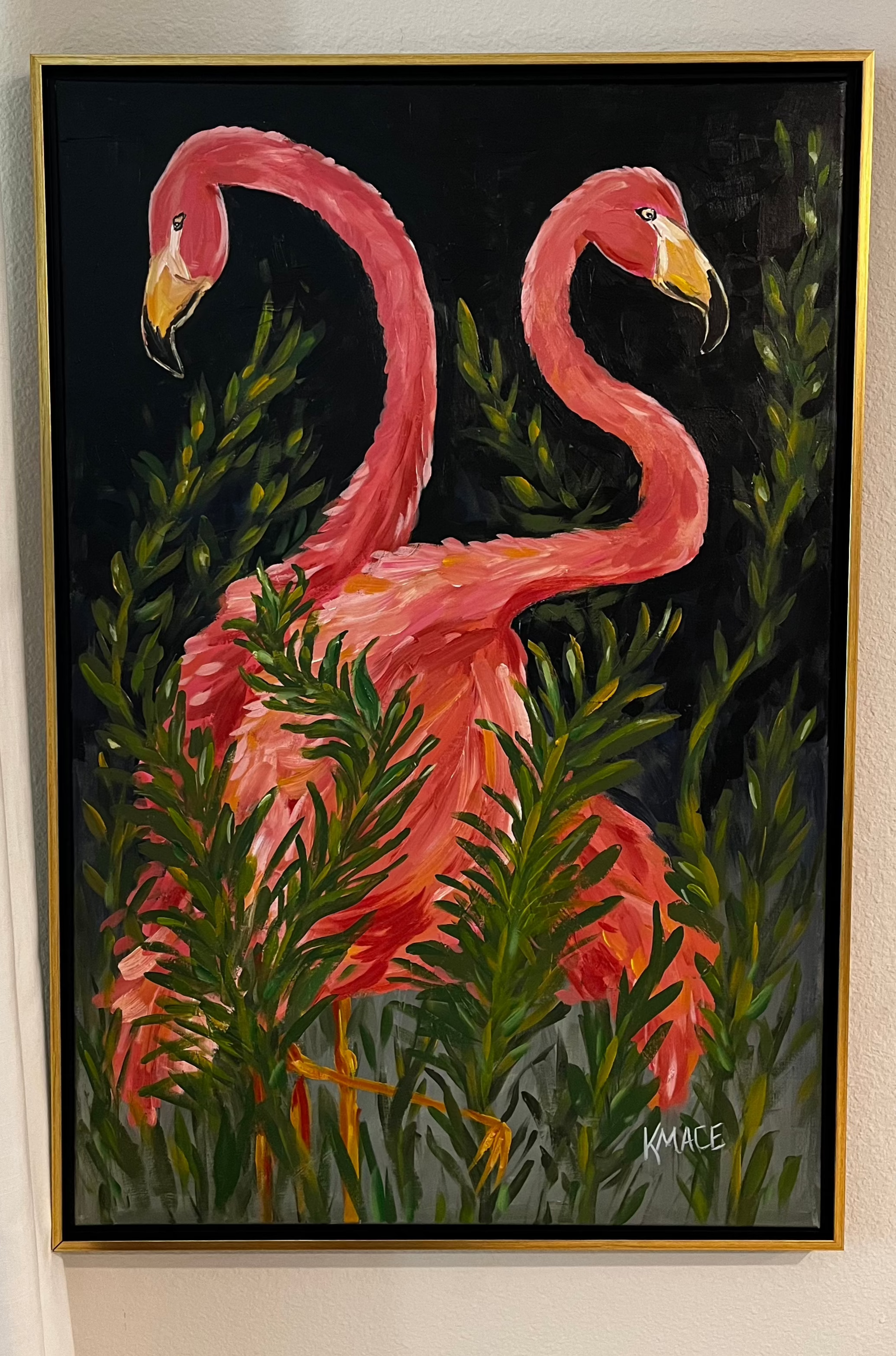 Original Painting titled "Pink Flurry" – Kate Mace Art